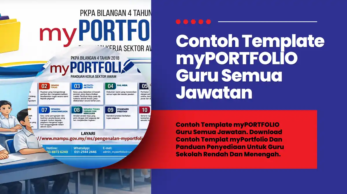 Contoh Template myPORTFOLIO Guru Semua Jawatan