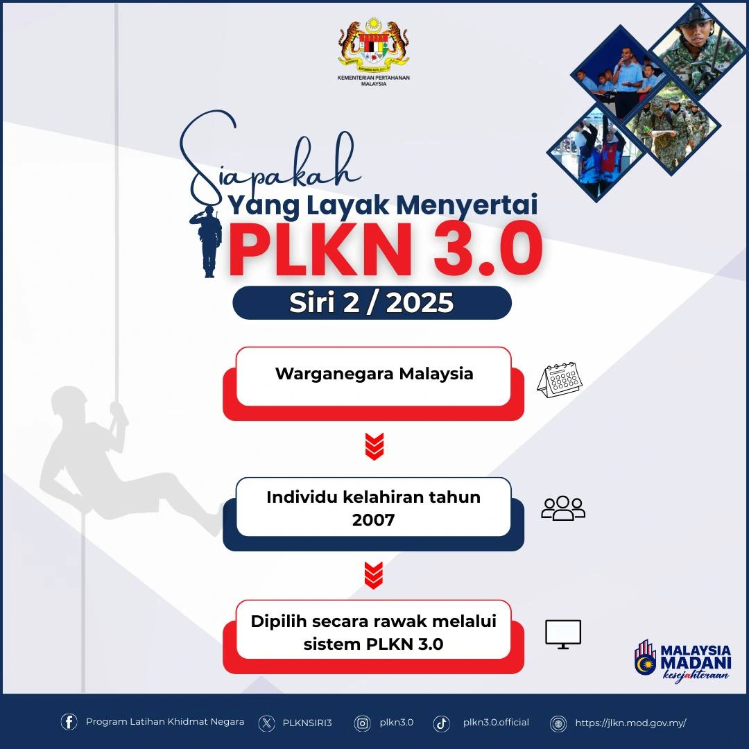 Semakan PLKN 2025: Panggilan Kemasukan Terpilih Sebagai Peserta