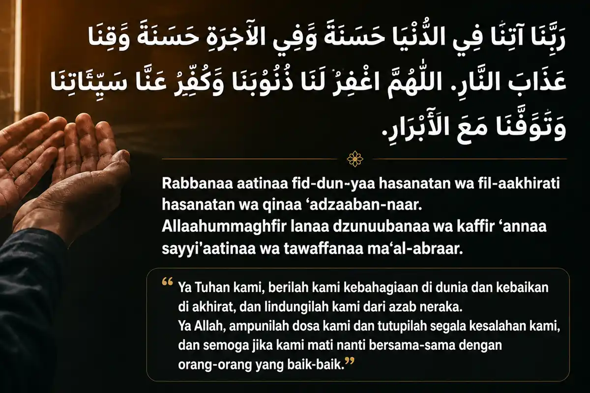 Doa Selepas Solat Ringkas Bacaan Rumi & Arab Yang Betul